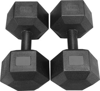 Yaheetech Kurzhanteln 2er Set Hantelset Fitness Hantel PVC Dumbbells aus Beton f&uuml;r Krafttraining, 2 x 10 KG
