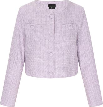 Dreimaster Dreimaster Blazer Frauen heller Lavendel-Glitzer
