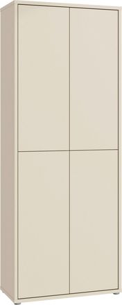 Xora Schuhschrank Alice Springs, Sand, Holzwerkstoff, 8 F&auml;cher, 74.5x191.9x34.9 cm, Typenauswahl, stehend, Garderobe, Schuhaufbewahrung, Schuhschr&auml;nke