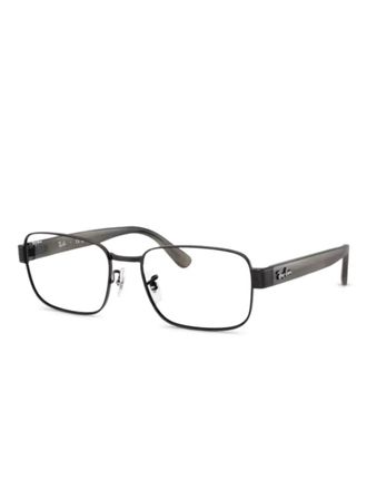 Ray-Ban Brille mit eckigem Gestell - Grau