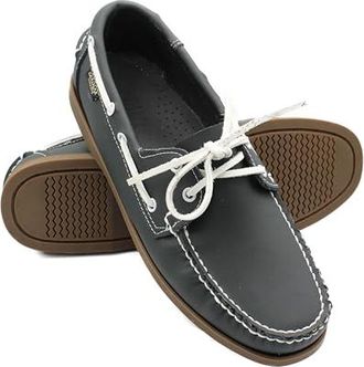 Zerimar Mocassin Nautique pour Homme en Cuir Véritable, Chaussure Décontractée Élégante et Légère pour Un Usage Quotidien ou Formel, Chaussure Confortable, Co