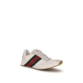 Gucci Womens White Polyester Athletic Sneakers