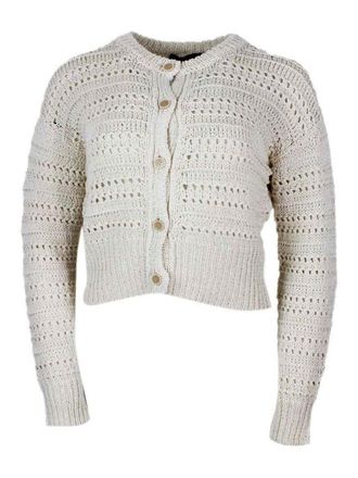 Lorena Antoniazzi Pull Col Rond - Jaune