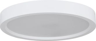 Eglo LED Deckenlampe Idun-E, runde Deckenleuchte Flur, Aufbauleuchte Schlafzimmer, Kunststoff in Wei&szlig;, warmwei&szlig;, &Oslash; 28,5 cm