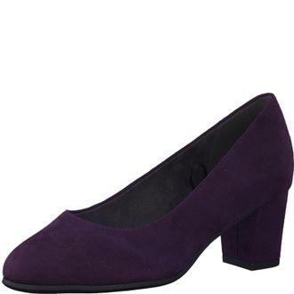 Jana Damen Pumps mit Blockabsatz Vegan, Violett (Purple), 37 EU