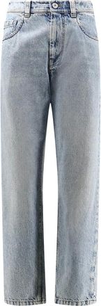 Brunello Cucinelli Femme, Jeans, Bleu, Taille: 36 FR Baggy Jean Jambe Fusel&eacute;e