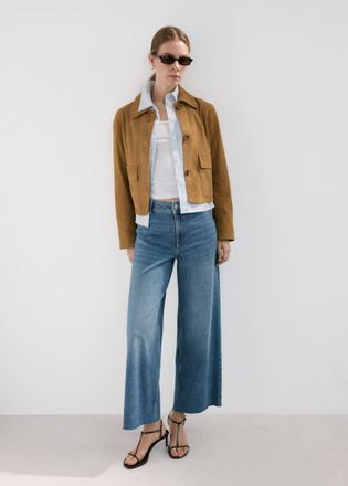 Mango Jean style jupe-culotte Catherin taille haute bleu moyen - Femme - 32 - MANGO