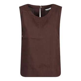 Mason's Femme, Tops, Brun, Taille: 40 FR Nhabi Camicia Smanicata