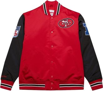 Mitchell & Ness NFL Primetime Heavyweight Satin Jacke - San Francisco 49ers, L