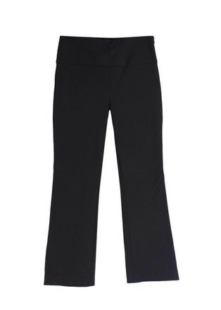 Theory Black Cotton Blend Trousers Size XXS