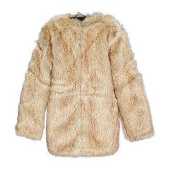 Gestuz Gzricca Faux Fur Mantel - - Jackets - Damen - Beige - M