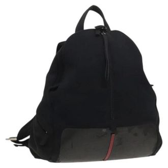 Prada Pre-owned Coton sacs-dos - Femme - Pre-owned - Noir - Taille: ONE Size