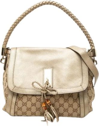 Gucci Pre-owned Bella Satchel - Femme - Pre-owned - Beige - Taille: ONE Size