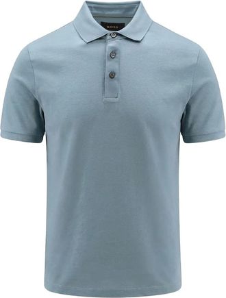 HUGO BOSS Homme, Tops, Bleu, Taille: 2XL Polo &agrave; col c&ocirc;tel&eacute;