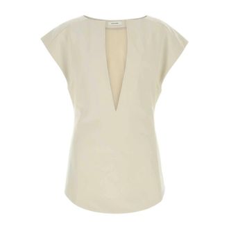 Entire studios Deep Vee Tank Top - - Blouses & Shirts - Damen - Beige - M