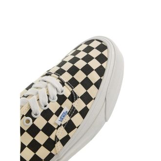 Vans Canvas Checkered Platform Sneakers - Black