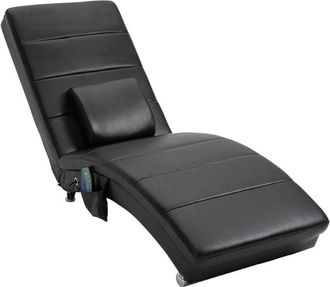 HOMCOM Homcom - Relaxliege mit Massagefunktion Loungesessel Ergonomisch hohe R&uuml;ckenlehn, mit Massagefunktion und Kissen mit Zero-G Design Lounge Sessel