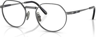 Ray-Ban Jack II Titanium Optics Gunmetal Fassung Klar Glas Polarisiert 51-20