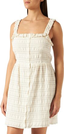 Nafnaf Damen Raina R1 Robe, Elfenbein, 32