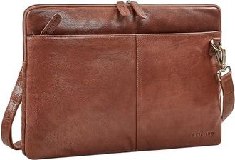 STILORD Graham Sacoche Ordinateur 15.6 Pouces Cuir &Eacute;troit Cartable Cuir V&eacute;ritable Sac Ordi Portable Grand Sac Bandouli&egrave;re Pc Portable avec Sangle Amovible Hom