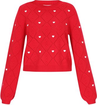 Mymo Pullover Frauen Rot