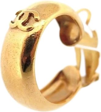 Chanel Ohrringe - VINTAGE MONO-OHRRING CHANEL-LOGO CC VICTORY DE CAS - Gr. unisize - in Gold - f&uuml;r Damen