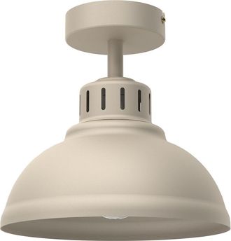 Licht-Erlebnisse Deckenleuchte Metall Beige Küche Wohnzimmer H:23 cm E27 Loft dekorativ akzentuiert runde Deckenlampe Esszimmer BELLINDRIS