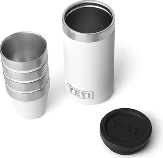 Yeti Schnapsbecher mit Tragebehälter, White