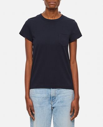 sacai T-shirt Aus Popeline