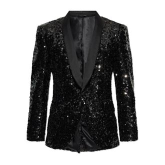 Dolce & Gabbana Paillettenblazer - - Jackets - Herren - Schwarzk - S