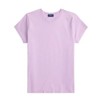 Polo Ralph Lauren Femme, Tops, Violet, Taille: 42 FR T-shirt en coton avec logo
