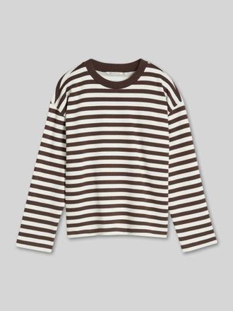 Tom Tailor Denim Regular Fit Sweatshirt mit abgerundetem Saum