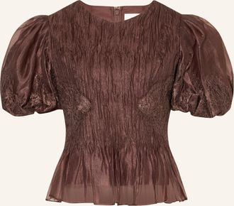 Aje Blusenshirt Ophelia Mit Spitze braun