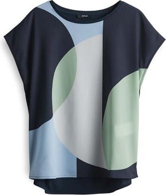 OPUS T-shirt imprim&eacute; Saloma, Coal Blue., 42