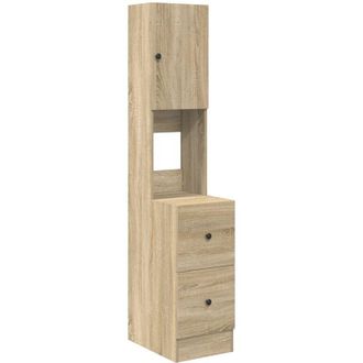 vidaXL Küchenschrank mit Regal Beige 35 x 50 x 180 cm Holzwerkstoff Vidaxl