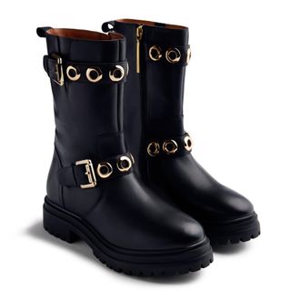 Gioseppo Bellaire Oxford-Stiefel für Damen, Schwarz/Weiß, Größe 41, schwarz/weiß, 8.5 UK