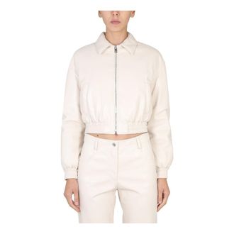 Msgm Msgm, Femme, Vestes, Beige, Taille: 36 FR Giubbino Jacket