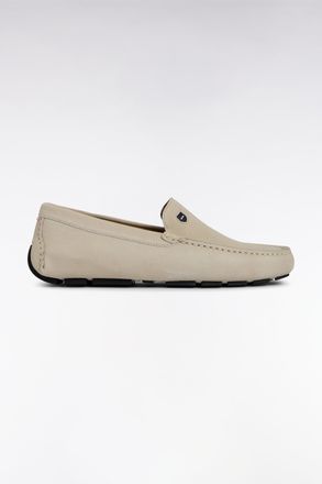 Eden Park Mocassins En Cuir Su&eacute;d&eacute; &Eacute;crus