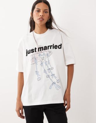Six Stories t-shirt en coton blanc