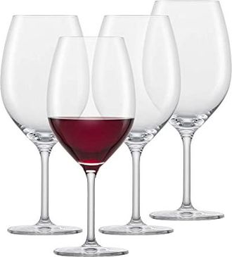 Schott Zwiesel Bordeaux Rotweinglas For You (4er-Set), zeitlose Bordeauxgläser für Rotwein, spülmaschinenfeste Tritan-Kristallgläser, Made in Germany (Art.-Nr. 12186