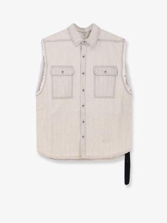 Rick Owens Sleeveless denim jacket - DRKSHDW - gender_Man