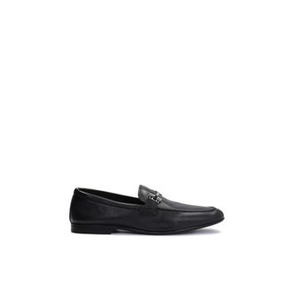 Kazar Schwarze Lederslipper f&uuml;r Herren mit Metallverzierung - - Shoes - Herren - Schwarzk - 42 EU