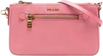Prada Sac bandouli&egrave;re Saffiano Pre-owned - Femme - Pre-owned - Rose - Taille: ONE Size