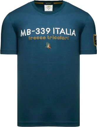 Aeronautica Homme, Tops, Bleu, Taille: 2XL Ts2523 T-Shirt