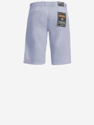 HUGO BOSS Mens Stretch Cotton Pants Light Blue Short
