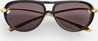 Bottega Veneta Lunettes De Soleil Aviateur Knot - Bottega Veneta