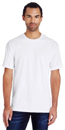 Gildan Herren-T-Shirt aus schwerer Baumwolle, kurz&auml;rmelig, Rundhalsausschnitt, elegantes T-Shirt, wei&szlig;, S