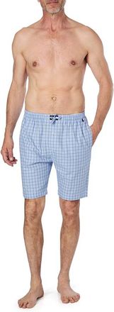 Polo Ralph Lauren Herren Pyjamashorts blau Baumwolle & Mix Kariert