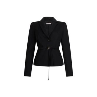 Liu Jo Femme, Vestes, Noir, Taille: 36 FR Giacca elegante in punto milano