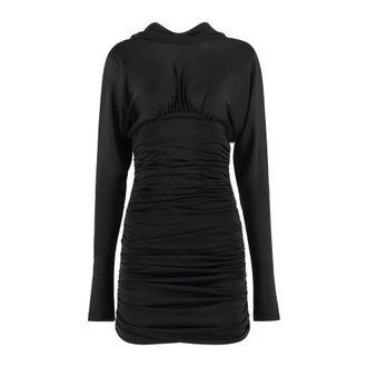 Saint Laurent Damen, Kleider, Schwarzk, LGr&ouml;&szlig;e